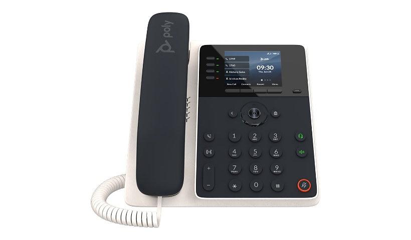 Dialpad Hardware | Poly Edge E220 IP Phone and PoE-enabled with Power Supply-US